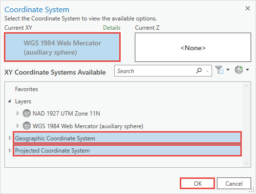 how-to-define-the-coordinate-system-of-multiple-feature-layers-in-arcgis-pro