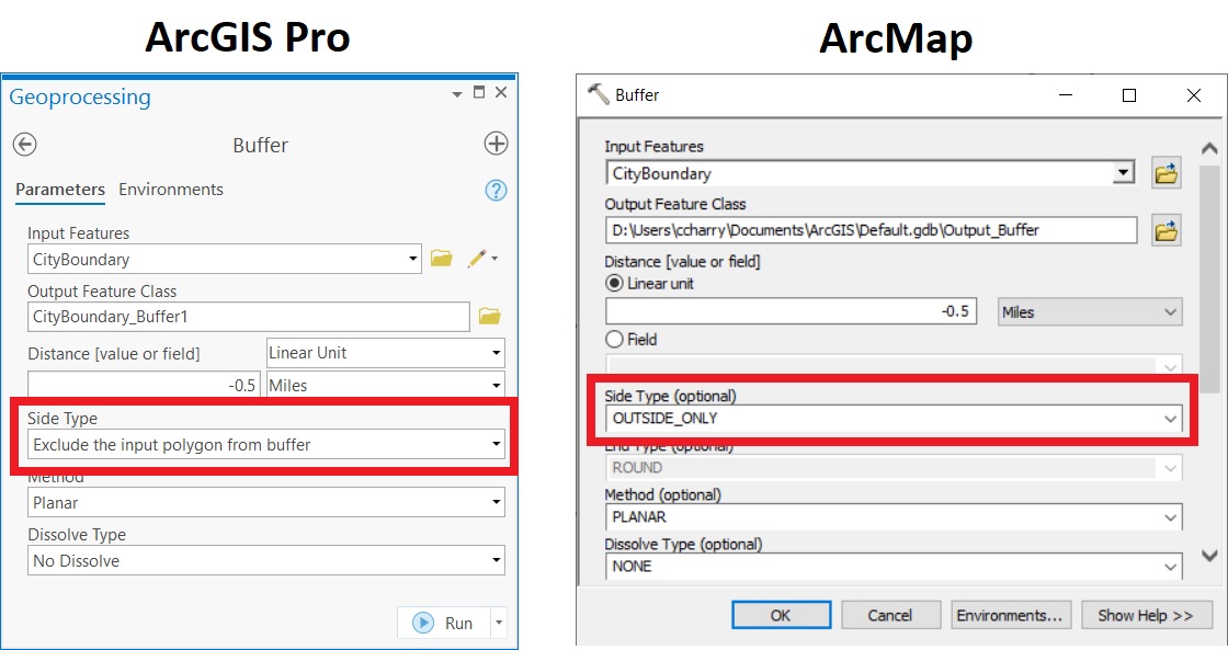 How To Create An Inside Buffer For Polygon Features In ArcMap And ArcGIS Pro