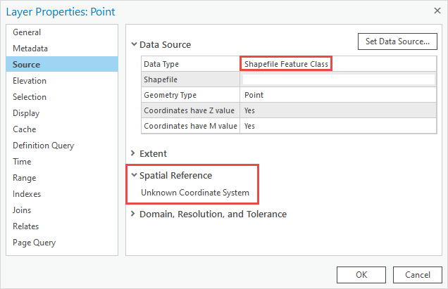 Problem: New shapefile features do not display in all extents in ArcGIS Pro