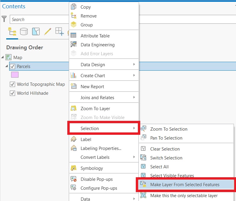 How To Create A New Layer Based On Selected Features