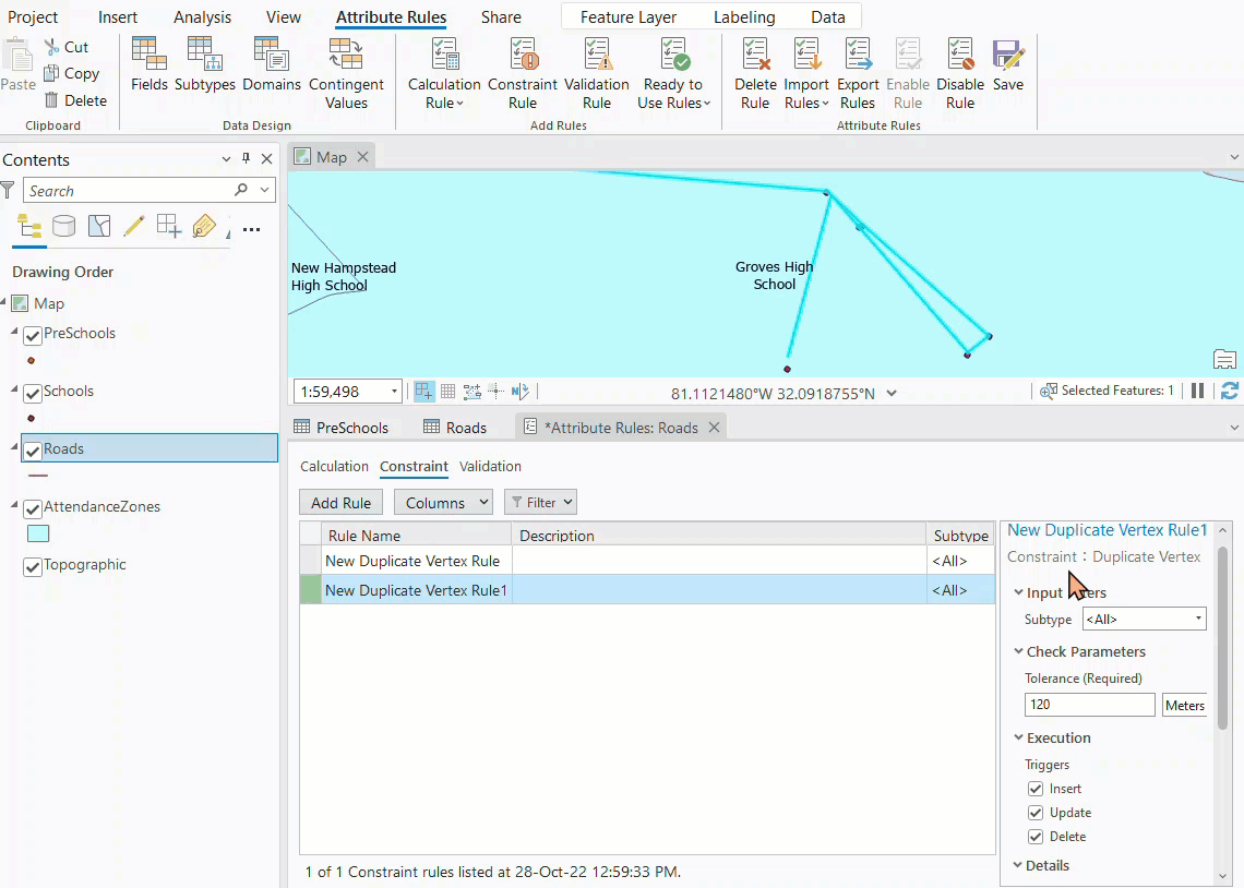 Problem Unable To Save New Attribute Rules Using The ArcGIS Data