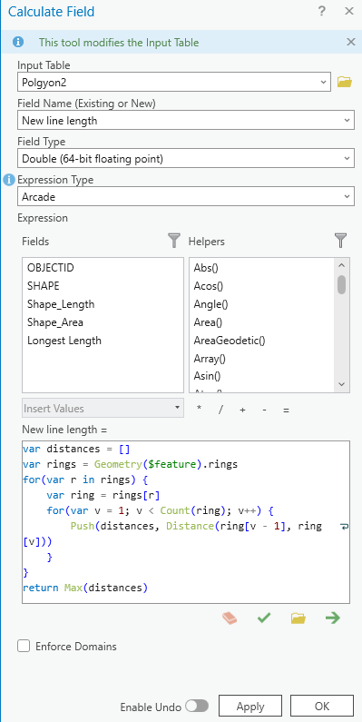 How To Calculate The Longest Side Of A Polygon Using ArcGIS Arcade In ArcGIS Pro
