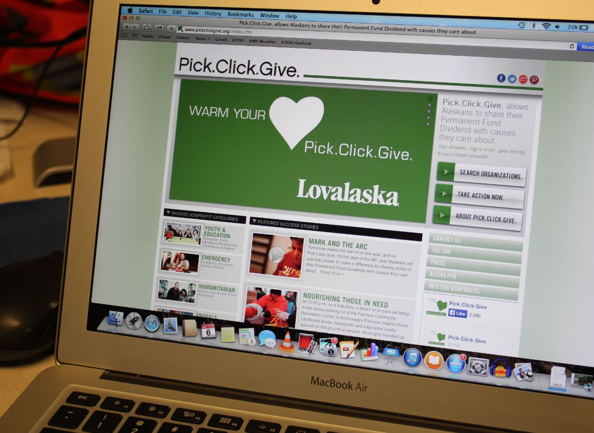 Pick. Click. Give. donations up, number of donors taper