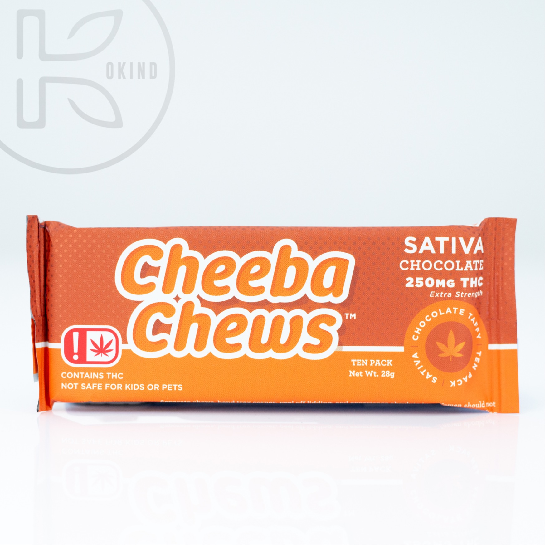 Cheeba Chews: Sativa Chocolate Cheeba Chews 250mg 10-Pack | Leafly