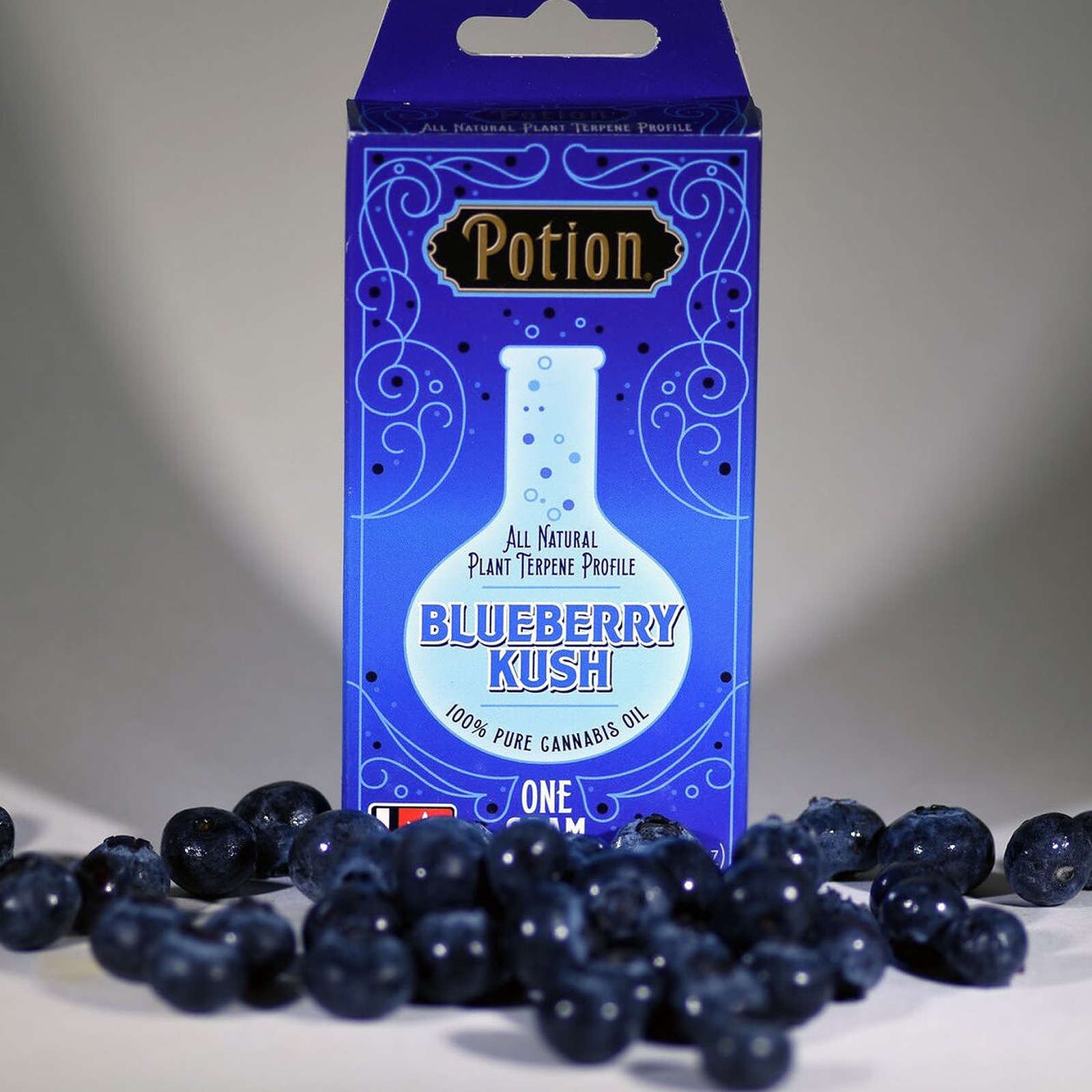 Potion: Blueberry Kush Distillate Cartridge 1g | Leafly