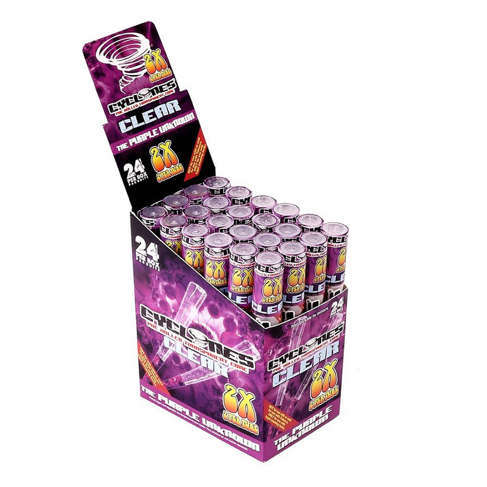 Cyclones: Purple Unknown Clear Cones 2-pack | Leafly