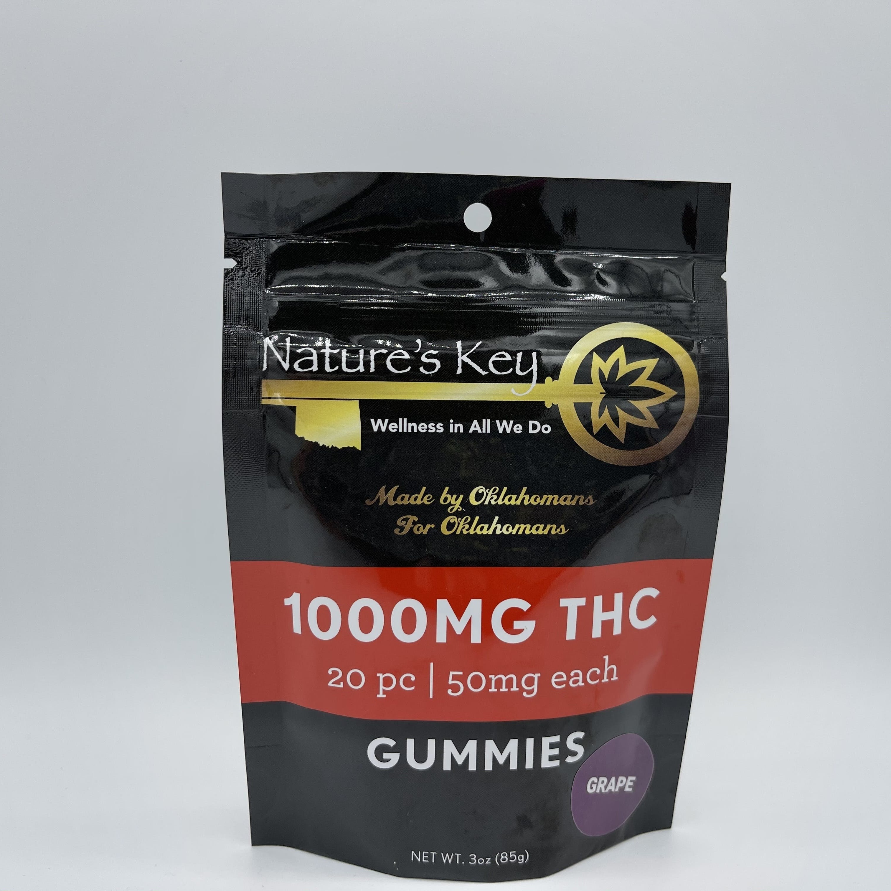 Nature's Key: Grape Gummies 1000mg 20-pack | Leafly