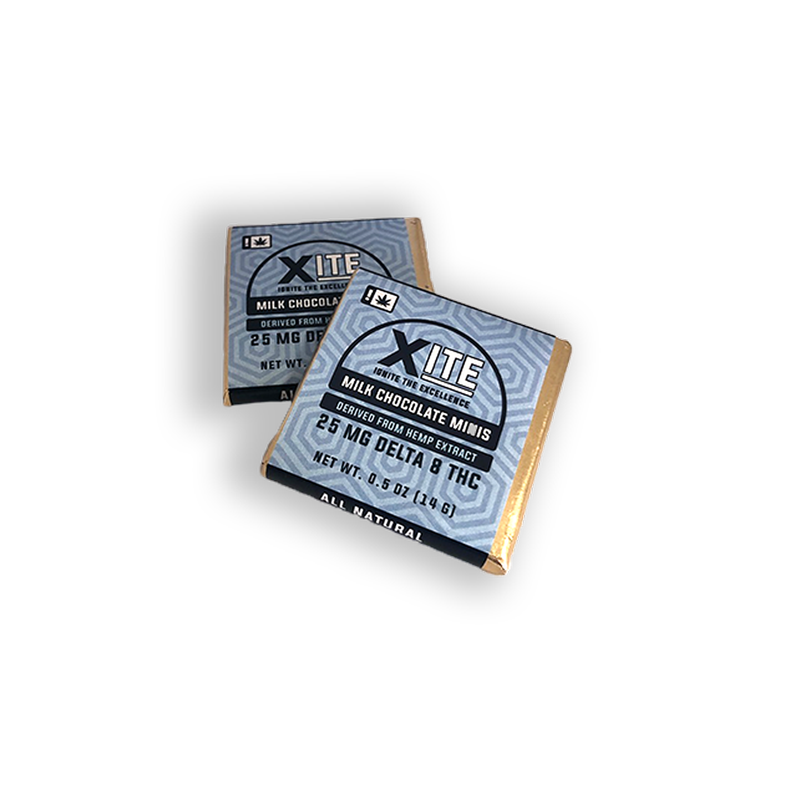 XITE: Delta-8 THC Milk Chocolate Minis 25mg | Leafly