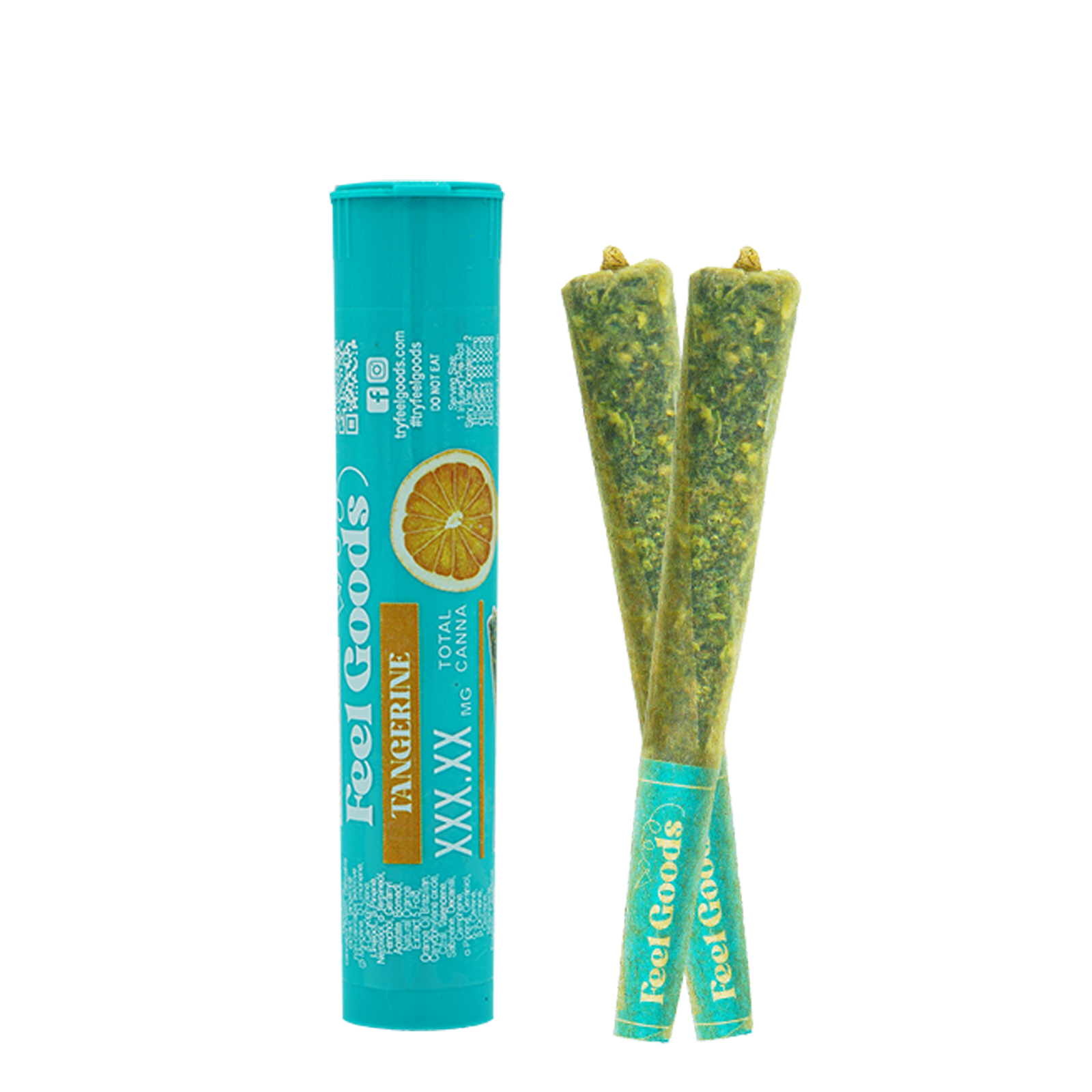 Feel Goods: Tangy Tangerine 2pk .75 Gram Infused Pre-Rolls | Leafly