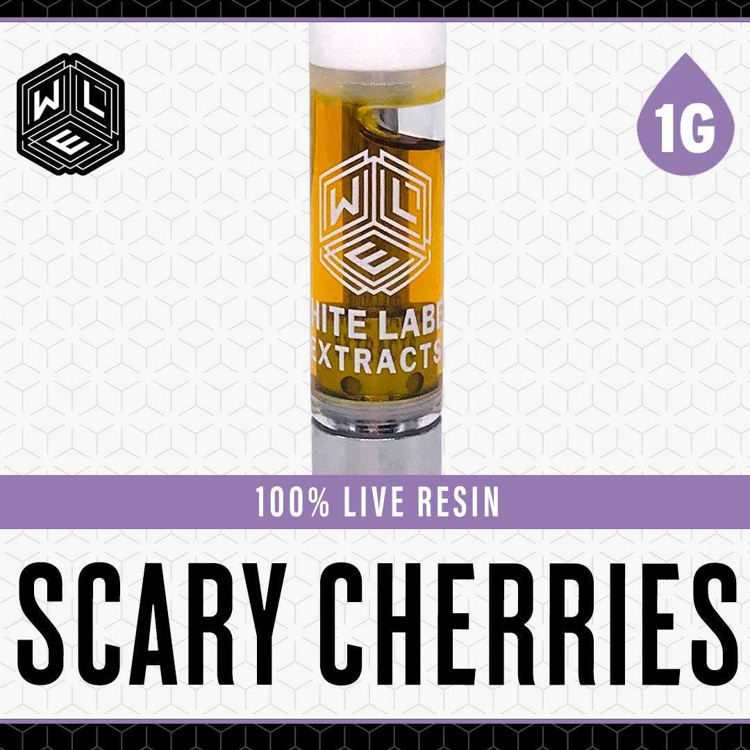 White Label Extracts: Scary Cherries 100% Live Resin Cartridge 1 Gram ...