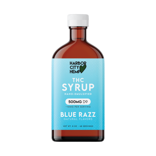 Harbor City Hemp: Nano THC Syrup 500mg - Blue Razz | Leafly