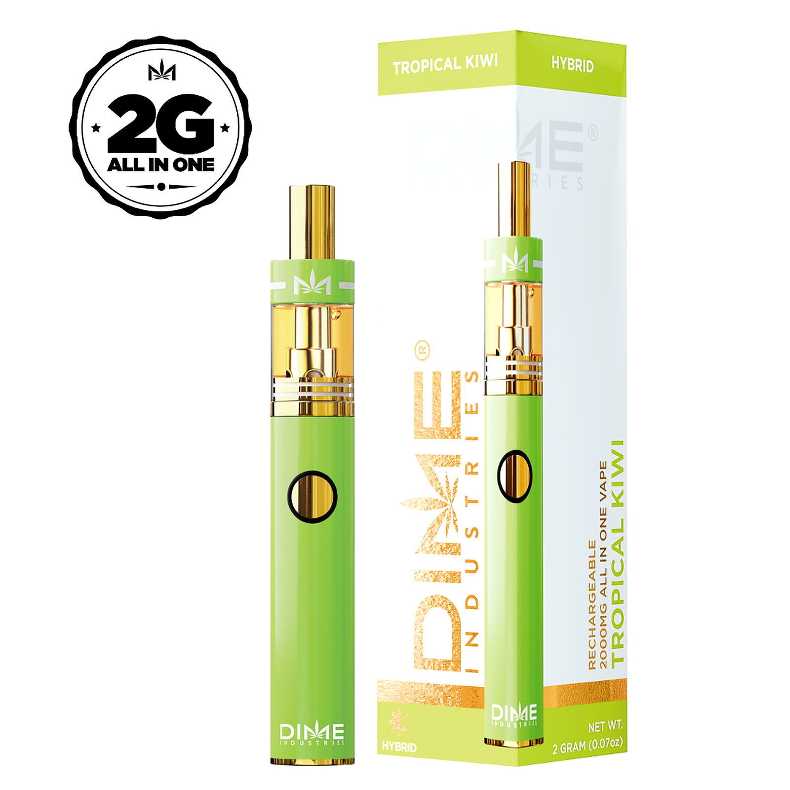 Dime Industries: Tropical Kiwi 2G All in One Device | Leafly