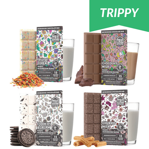 The Green Dragon CBD: TRĒ House - Magic Mushroom Chocolate Bar | Leafly