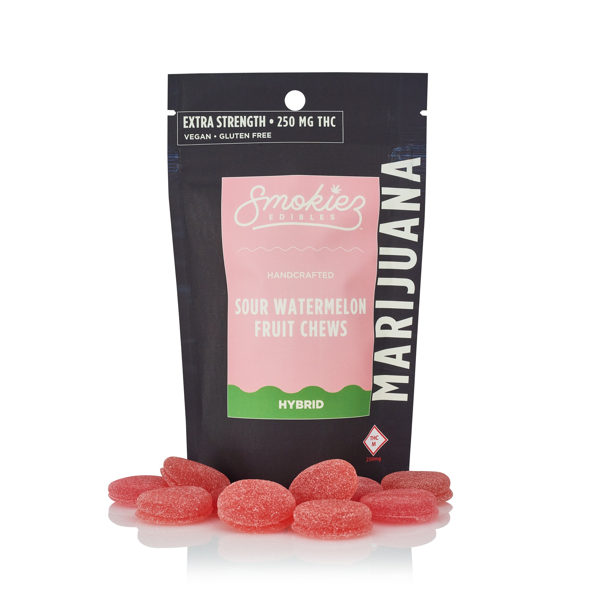 Smokiez Edibles: EXTRA-STRENGTH! Sour Watermelon Hybrid 250mg THC Fruit ...