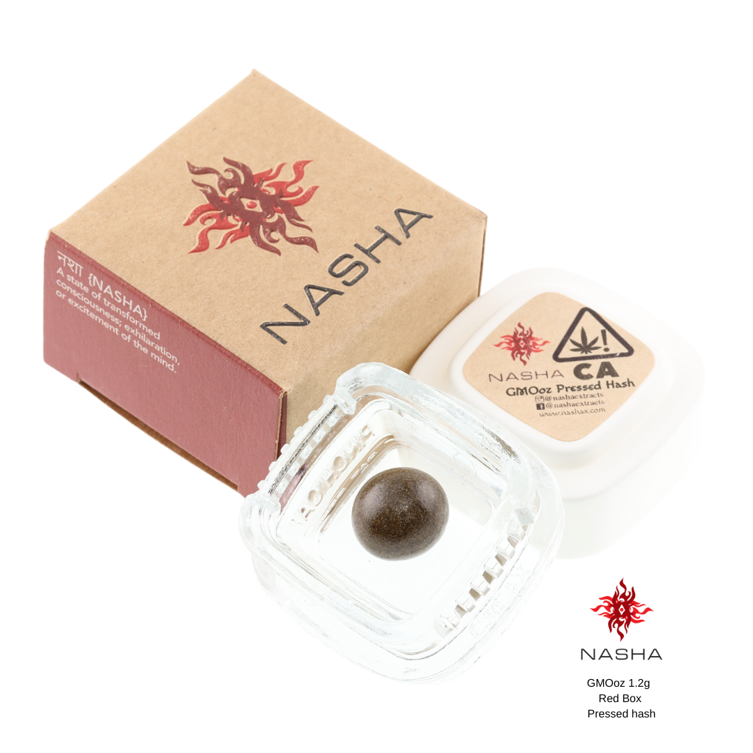 NASHA: GMOoz 1.2g Red Pressed Hash (Moon and Stars Farm) | Leafly
