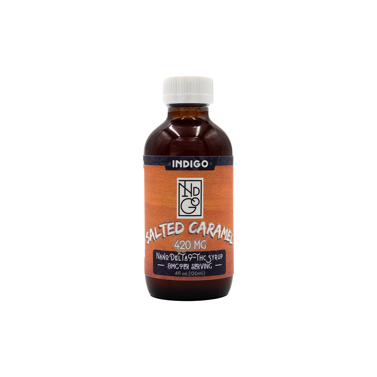 Indigo: Salted Caramel 420mg Delta-9 Craft Syrup | Leafly
