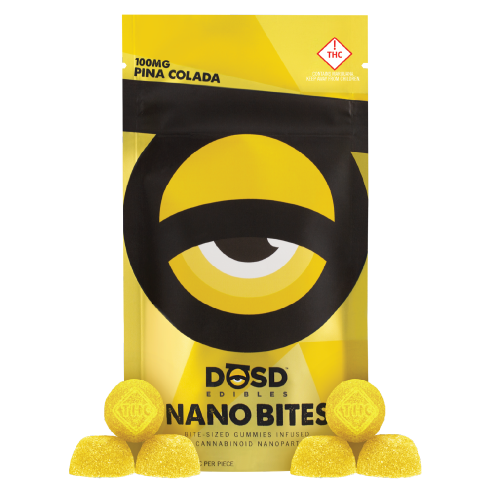 DŌSD Edibles: Nano Bites - Piña Colada 100mg | Leafly