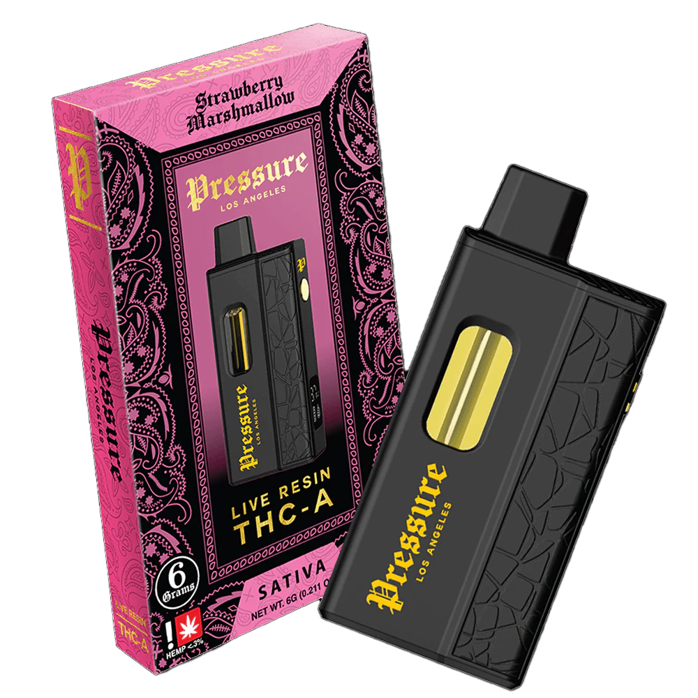 Aventus 8: PRESSURE 6g LIVE RESIN THC-A DISPOSABLE VAPE, Strawberry ...