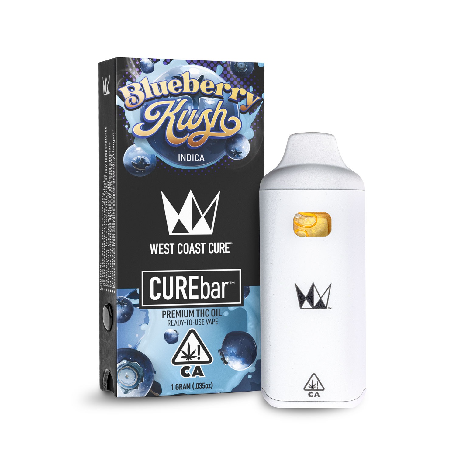 West Coast Cure: Blueberry Kush CUREbar - 1G | Leafly