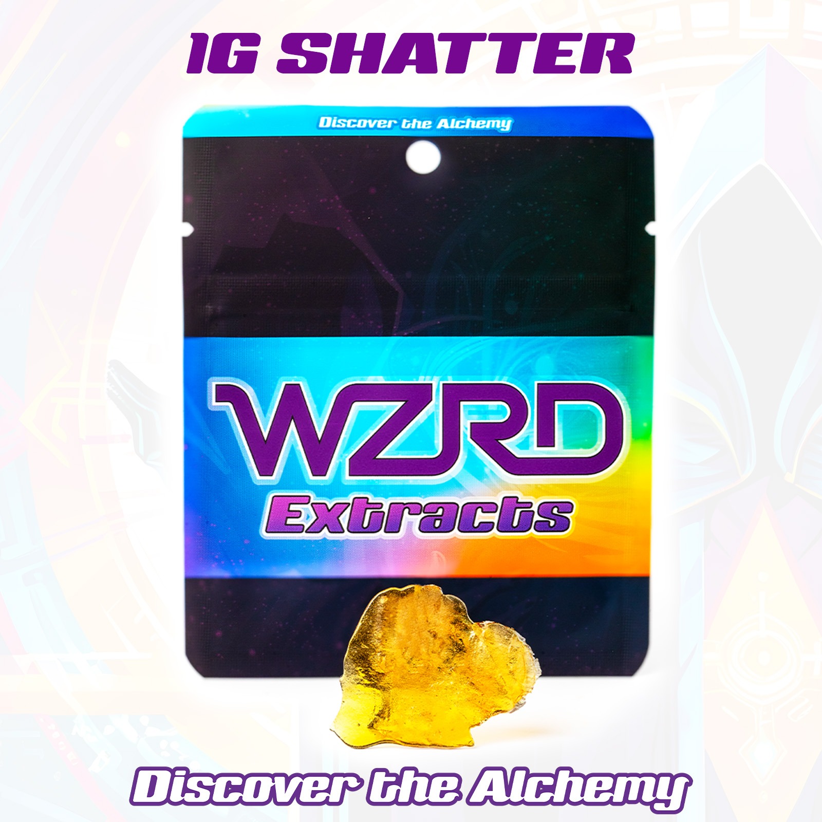 WZRD Extracts: Secret Triangle Shatter (1g) | Leafly