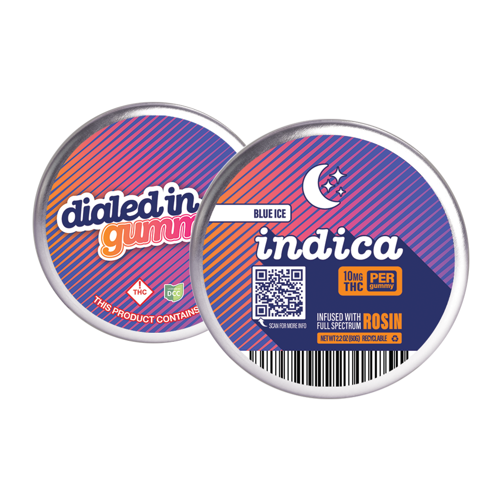 Dialed In... Gummies: Indica — Blue Ice [100mg] | Leafly