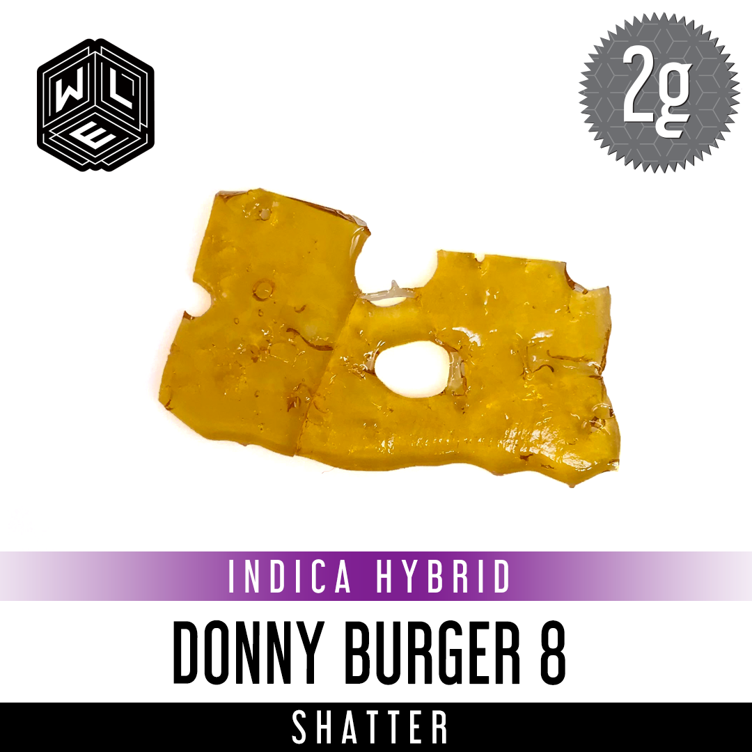 White Label Extracts: Donny Burger 8 Shatter 2 Gram | Leafly