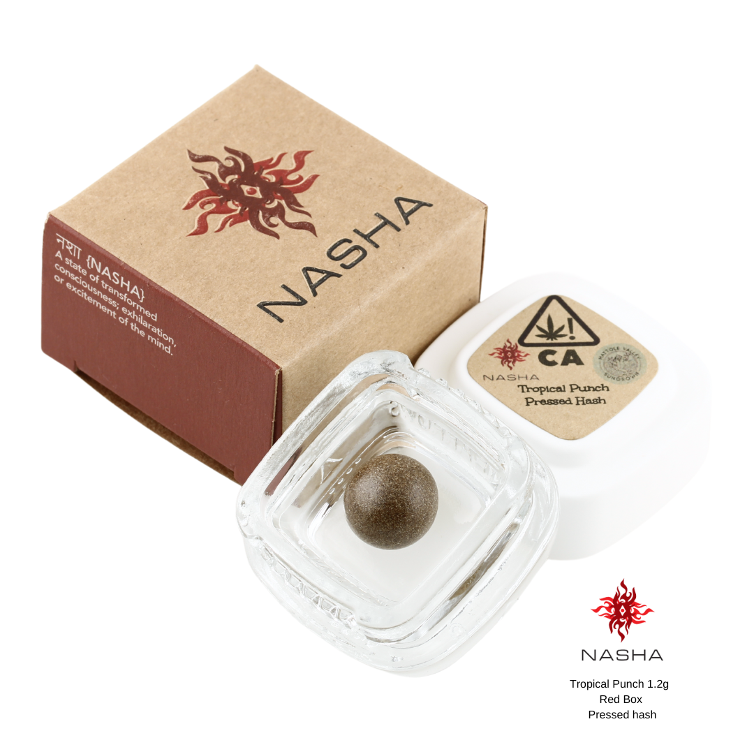 NASHA: Tropical Punch 1.2g Red Pressed Hash (Mattole Valley Sungrown ...