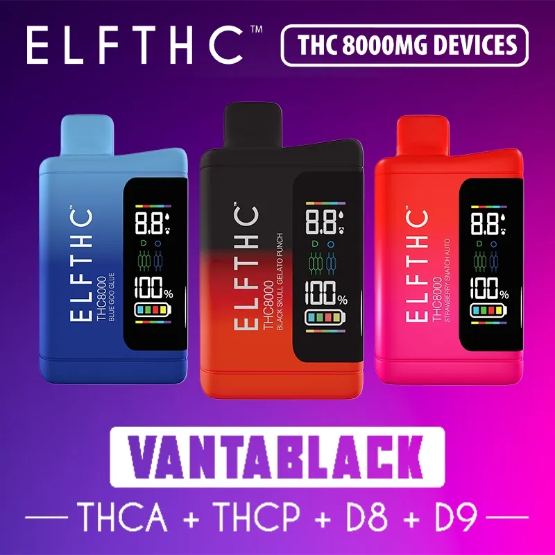 The Green Dragon CBD: ELF THC - Vantablack Blend Vape Pens - 8000mg ...