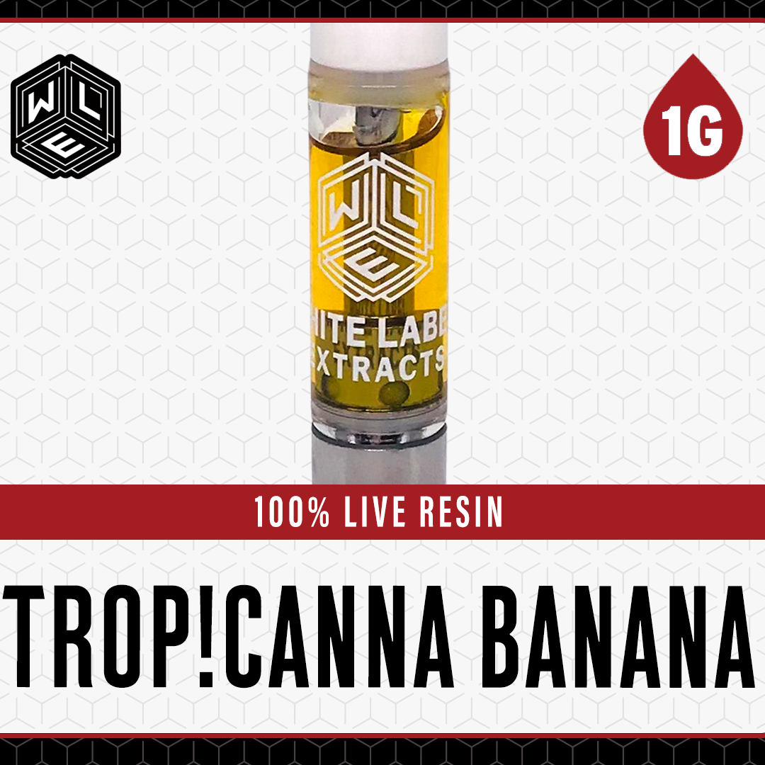White Label Extracts: Tropicanna Banana 100% Live Resin Cartridge 1 ...