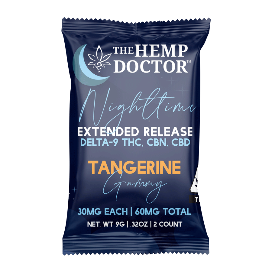 The Hemp Doctor: Tangerine, D9/CBD/CBN Nighttime Gummies | Leafly
