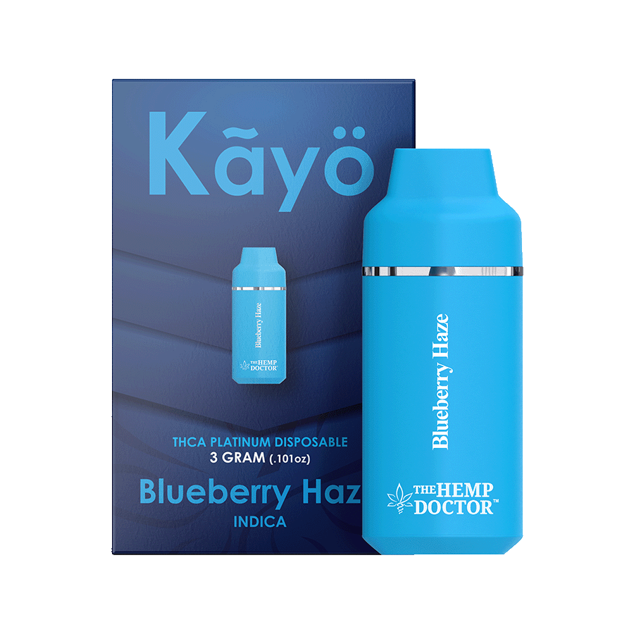 The Hemp Doctor: Kayo 3G THCA Blended Disposable Vapes - Blueberry Haze ...