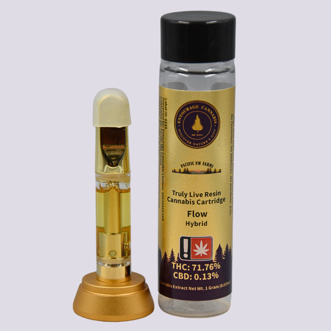 Entourage Cannabis: Flow - 510 Truly Live Resin Cartridge | Leafly