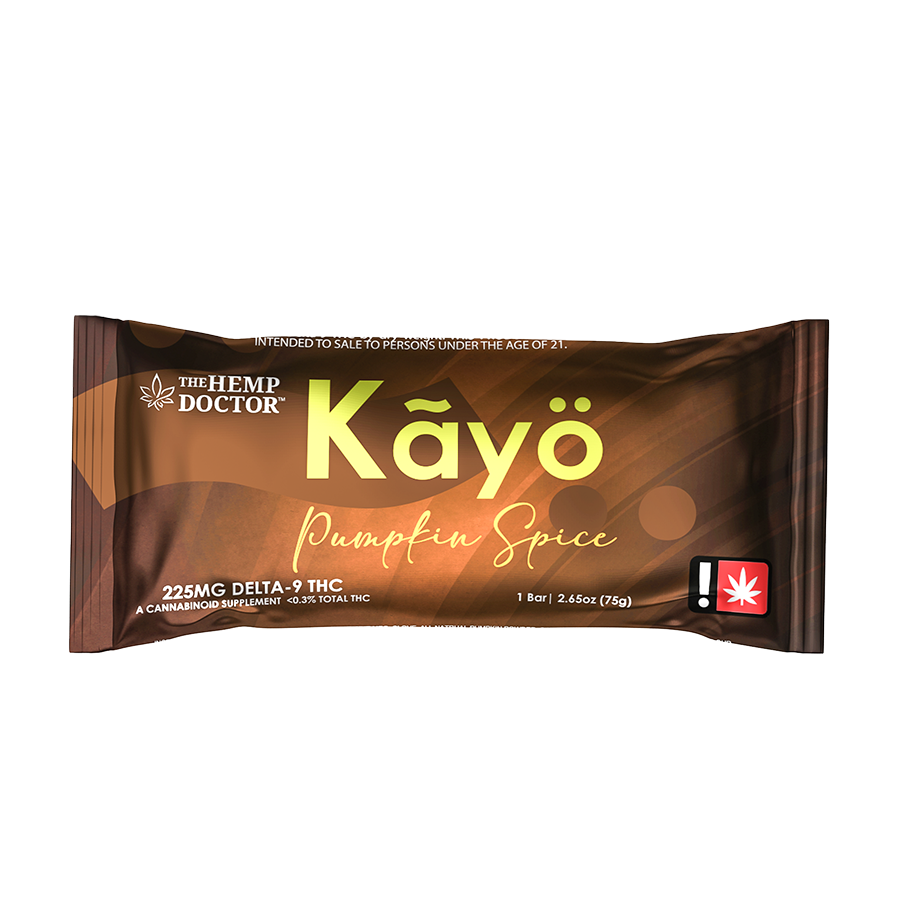 The Hemp Doctor: Kayo Pumpkin Spice Cookie Bar, 225mg D9 THC | Leafly
