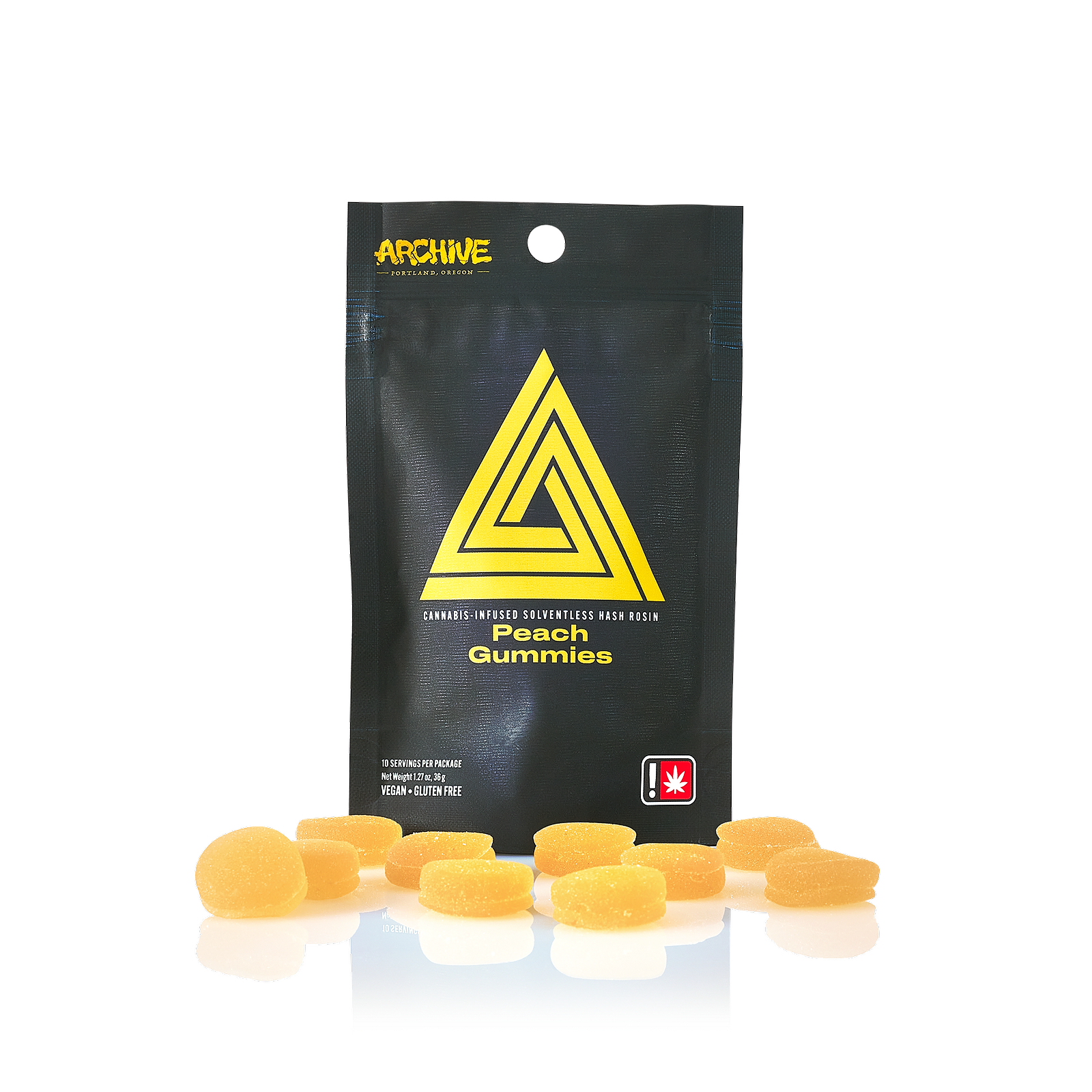 Smokiez Edibles: Archive Portland - Peach Gummies - 100 mg THC Multi ...