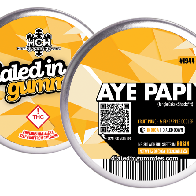 Dialed In... Gummies: Aye Papi [Batch #1944] Fruit Punch & Pineapple ...