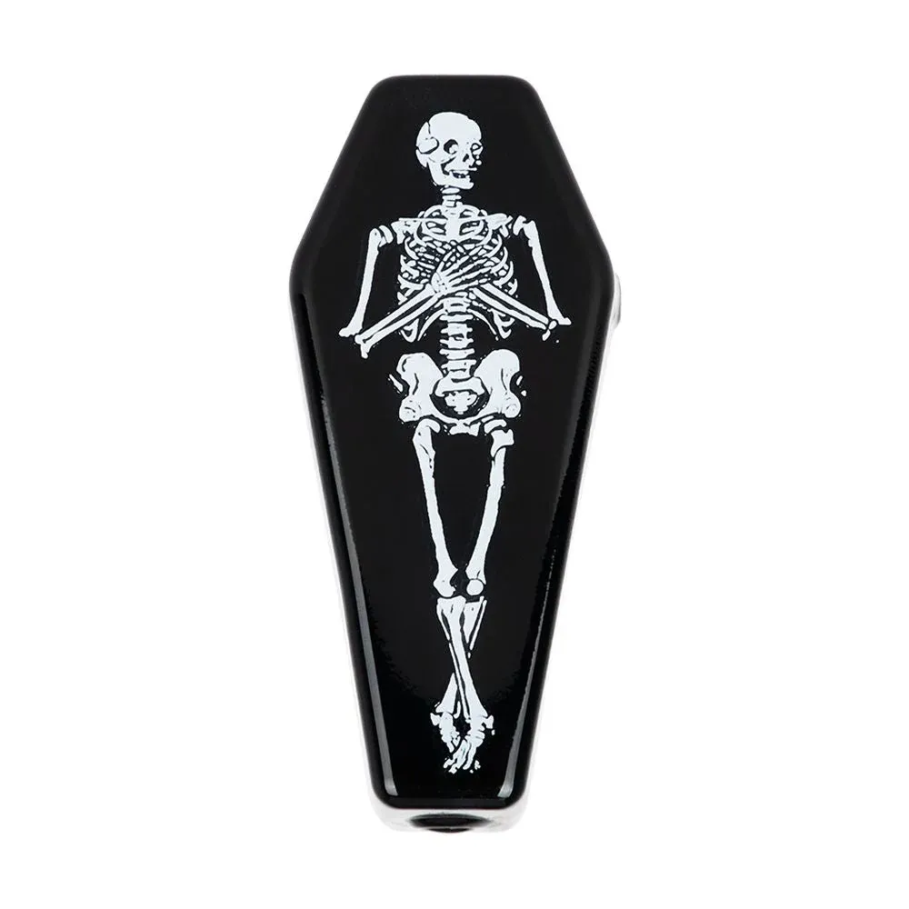 Discreetsmoker: Skelly's Coffin Glass Hand Pipe - 3.75" | Leafly