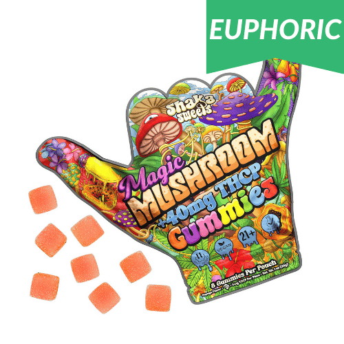 The Green Dragon CBD: Shaka Sweets Magic Mushroom Gummies + 40mg THCP ...