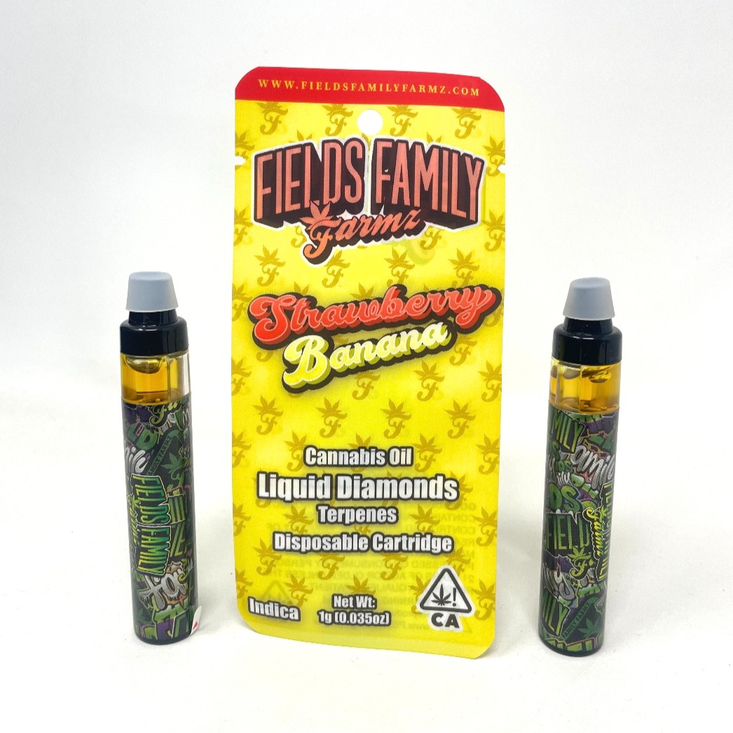 Fields Family Farmz: Strawberry Banana 1g Liquified Diamondz All-In-One (Indica) | Leafly