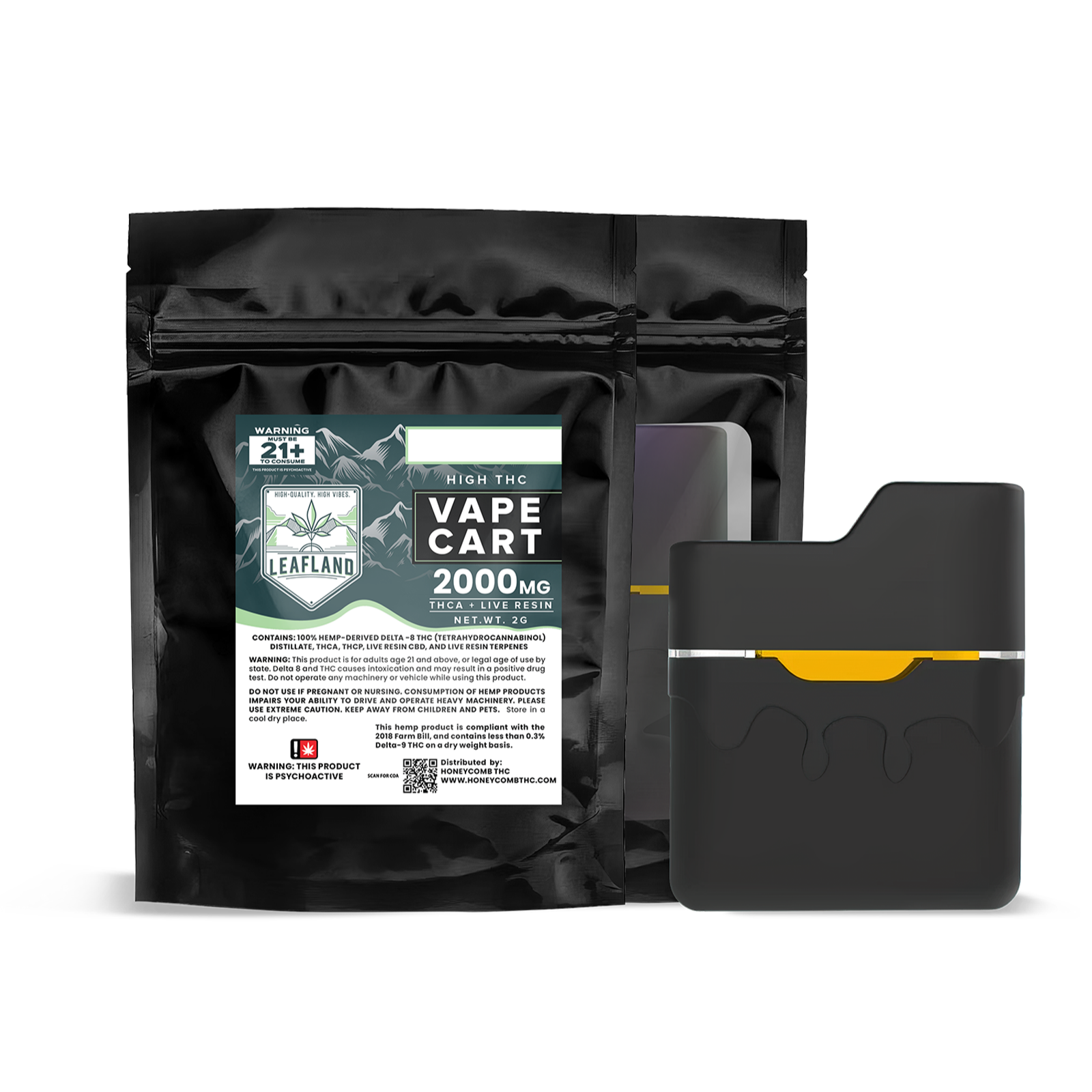 LeafLand THC: Alien OG | THC Vape Cartridge | THCA + Live Resin ...