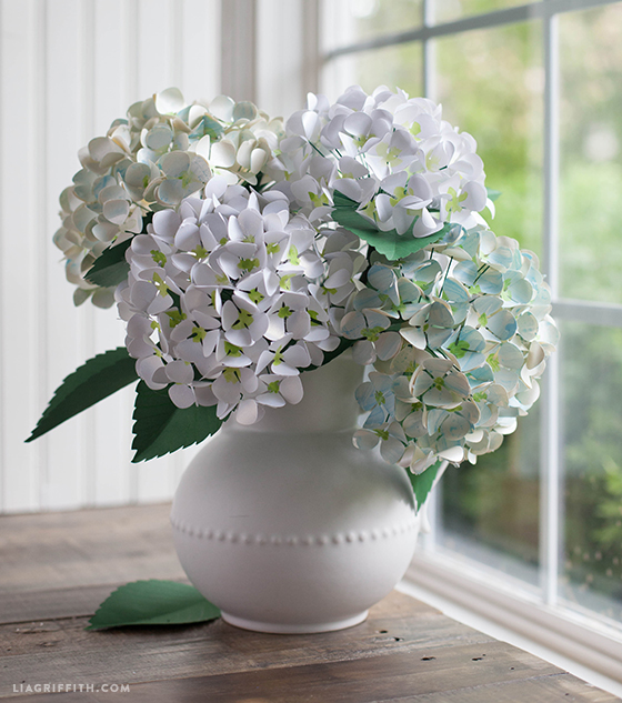 DIY Paper Hydrangea Flowers