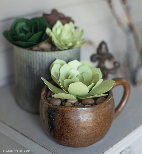 Patterns and Tutorial for Simple Paper Succulents