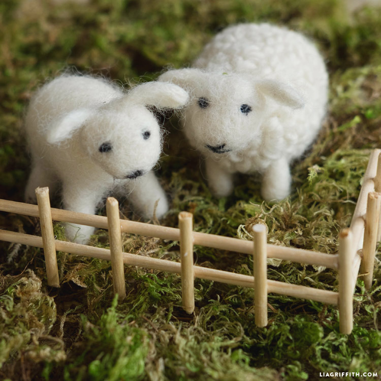 Wool Felted Sheep - Lia Griffith