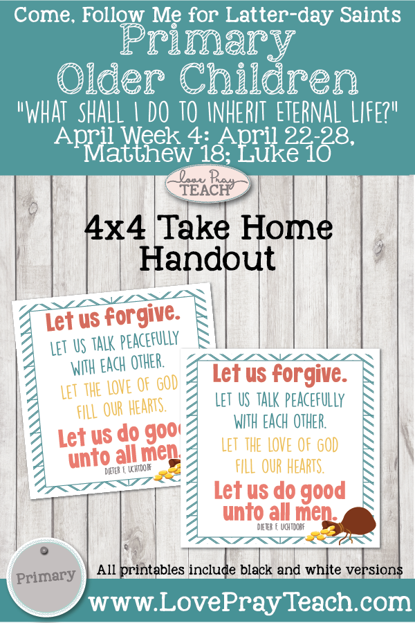 Come Follow Me For Primary 2019 New Testament April Week 4 April