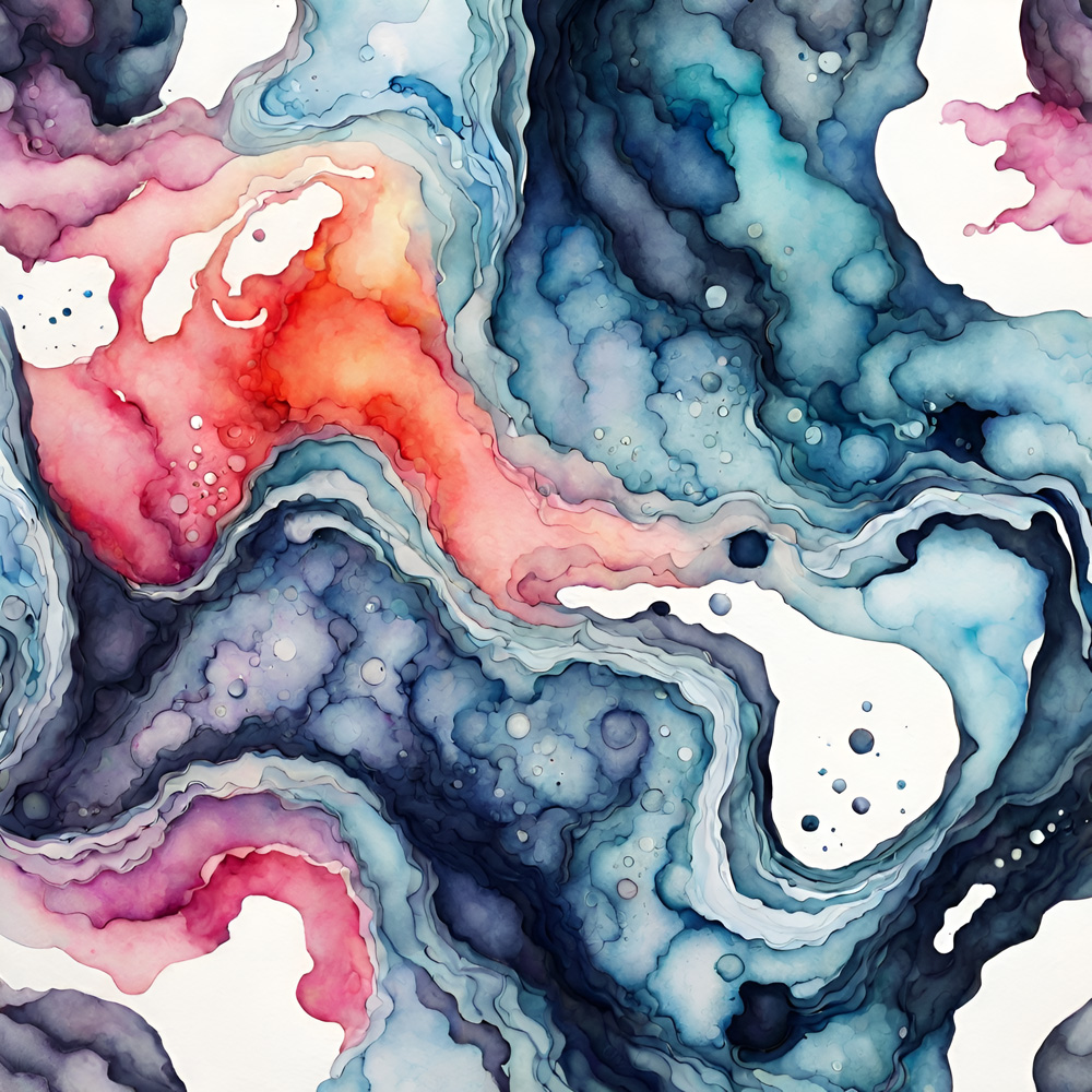 Watercolor Art Marble – VinaFrog