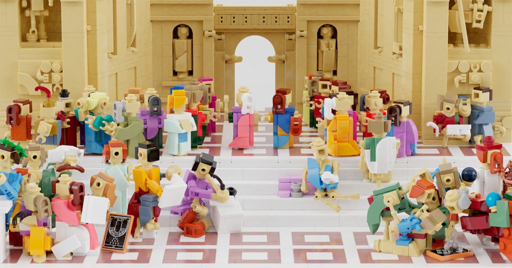 LEGO School of Athens by Pau Padrós - The Brothers Brick | The Brothers ...