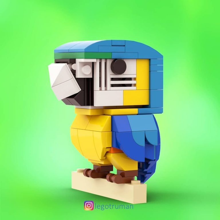 Blue and Yellow Macaw by legotruman - The Brothers Brick | The Brothers ...
