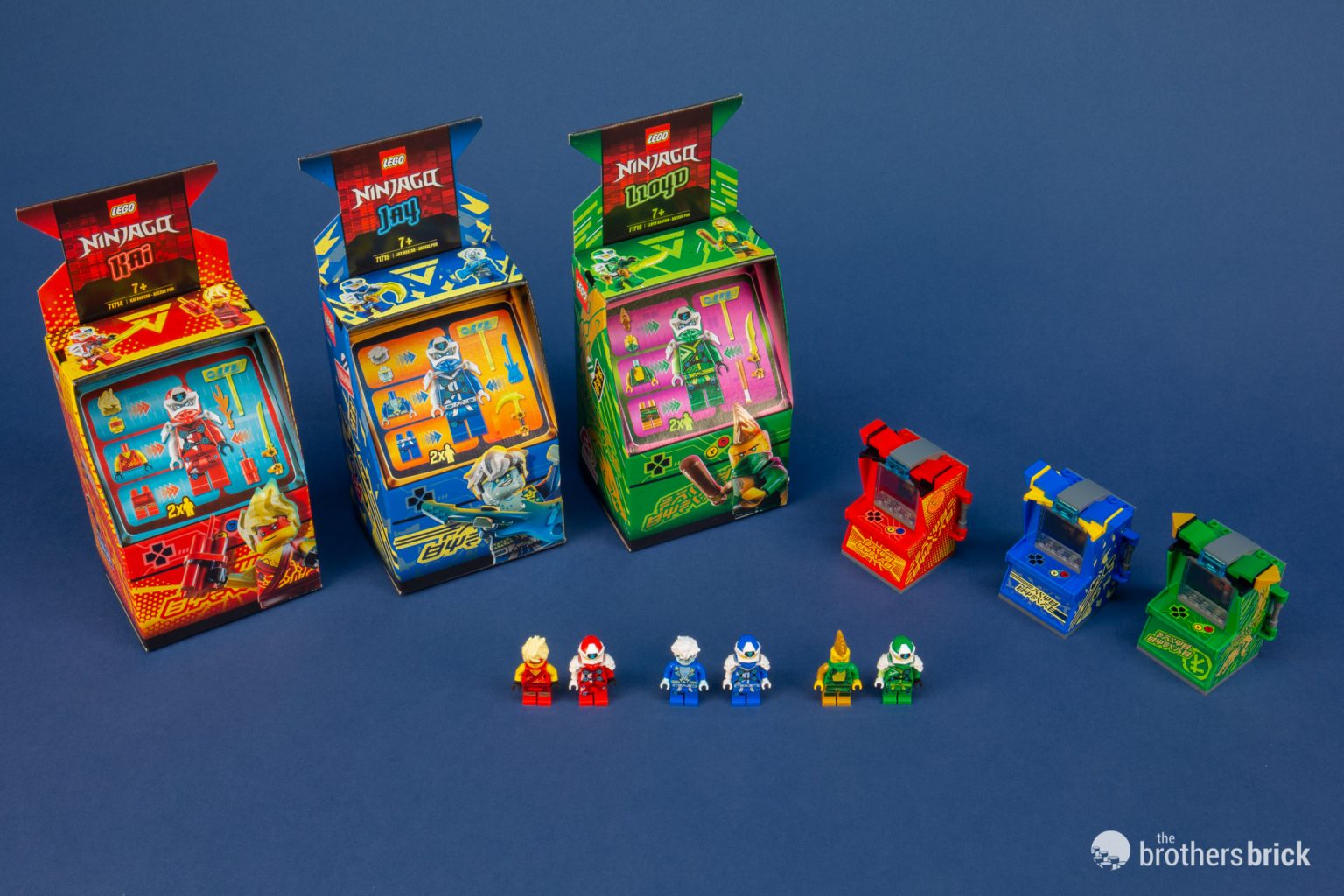 LEGO Ninjago 71714 Kai - 71715 Jay - 71716 Lloyd Avatar Arcade Pod ...