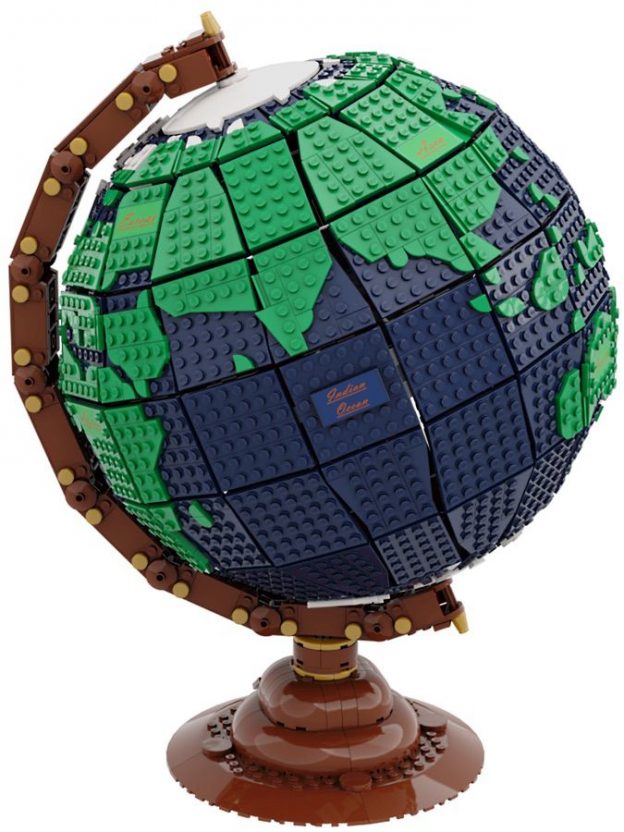 LEGO Ideas Earth Globe 2 - The Brothers Brick | The Brothers Brick