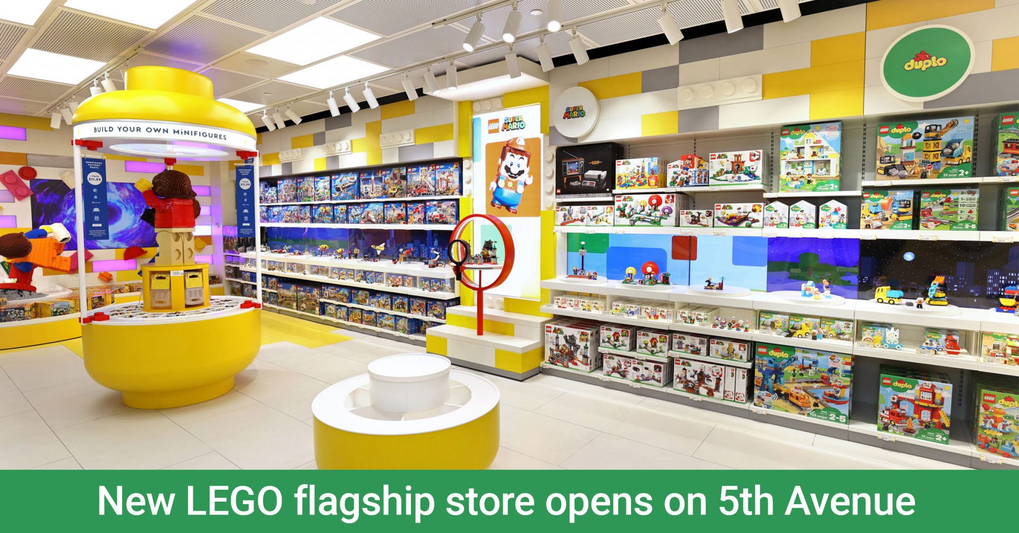 LEGO Store on 5th Avenue New York City offers a brand-new feature ...