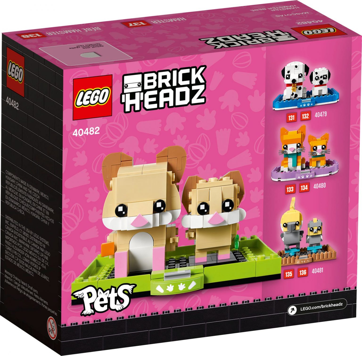 LEGO Brickheadz 40482 Hamster (3) - The Brothers Brick | The Brothers Brick